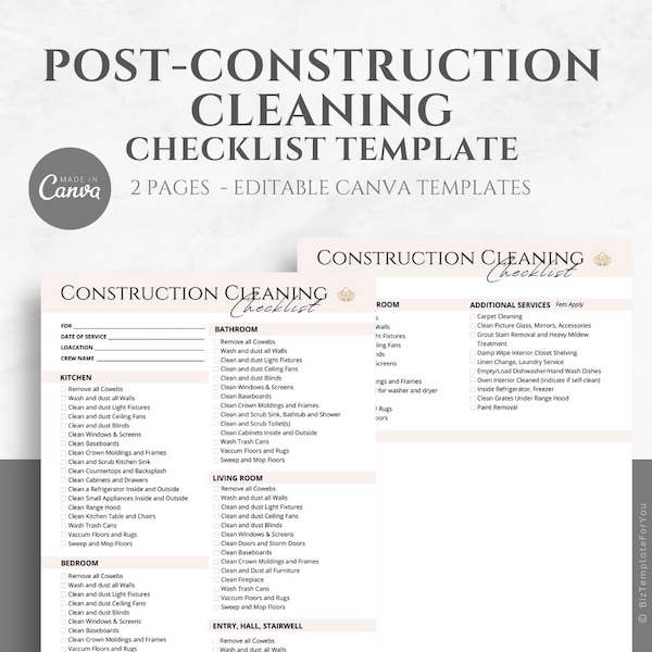 House Cleaning Checklist - Etsy