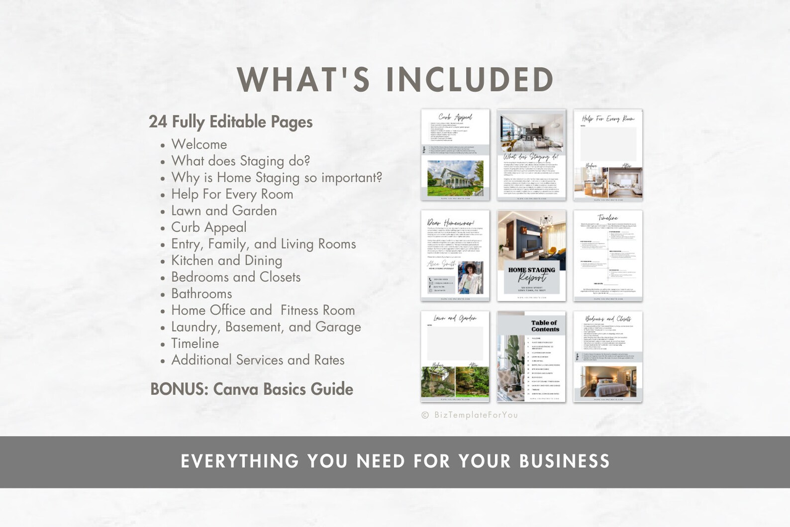 Editable Home Staging Report Template, Property Staging Checklist, Real ...