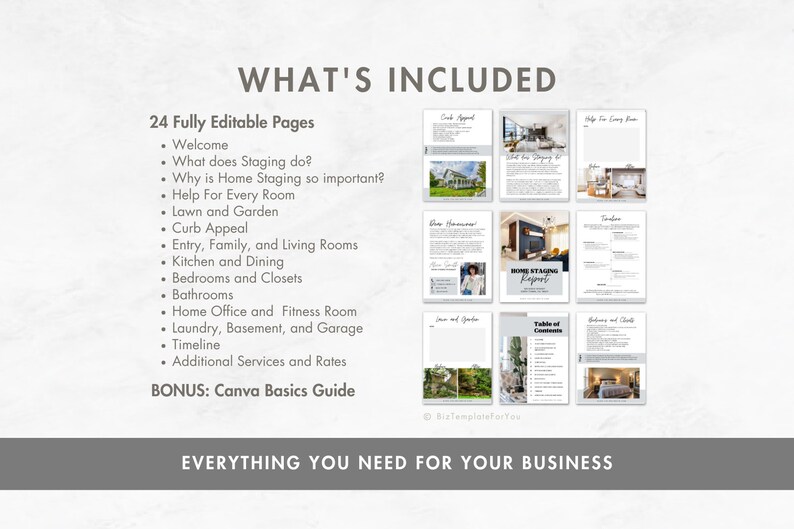 Editable Home Staging Report Template, Property Staging Checklist, Real ...