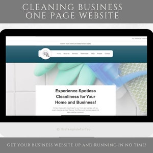 Editable Cleaning Business Website Template, Customizable Wix Website ...