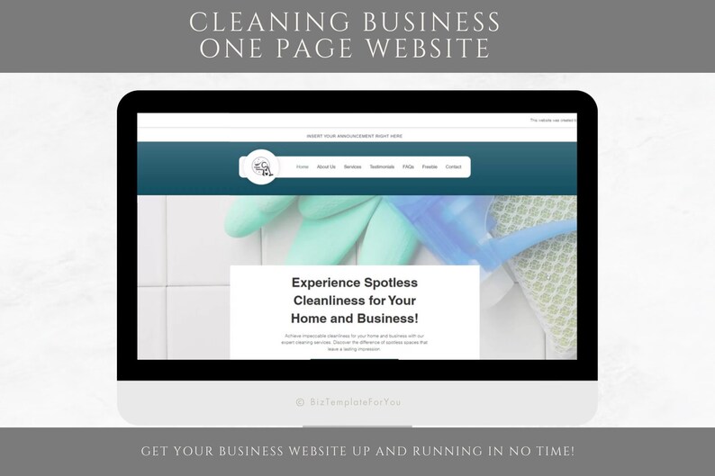 Editable Cleaning Business Website Template, Customizable Wix Website ...