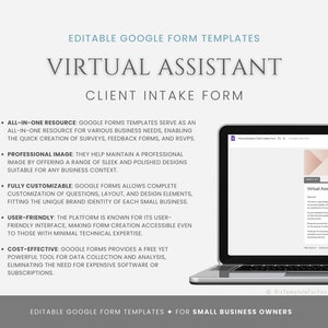Editable Virtual Assistant Client Intake Form Template, Freelance ...