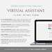 Editable Virtual Assistant Client Intake Form Template, Freelance ...