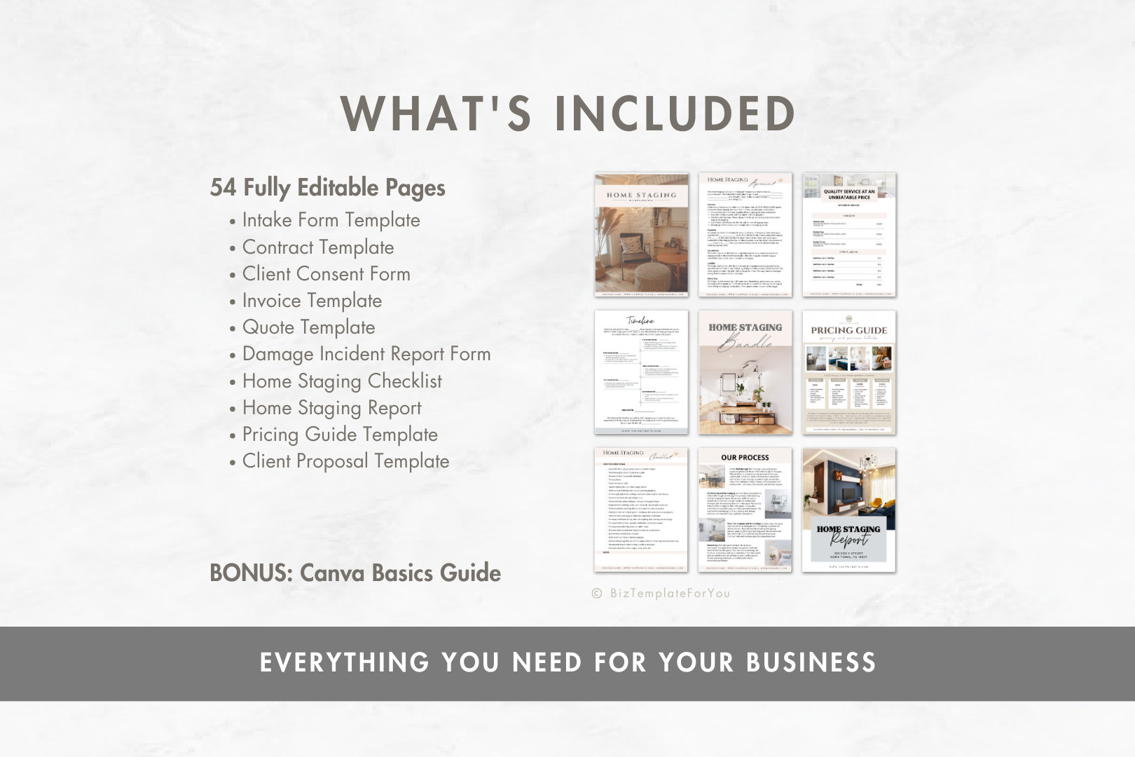 Editable Home Staging Business Templates Bundle, Property Staging ...