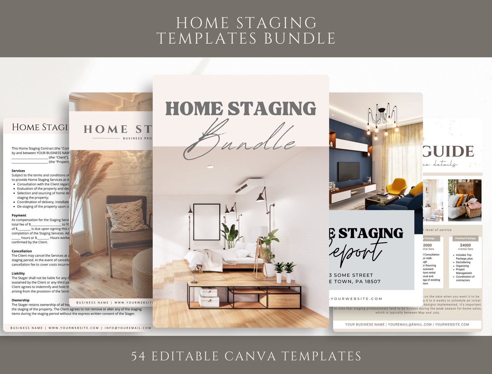 Editable Home Staging Business Templates Bundle Property - Etsy