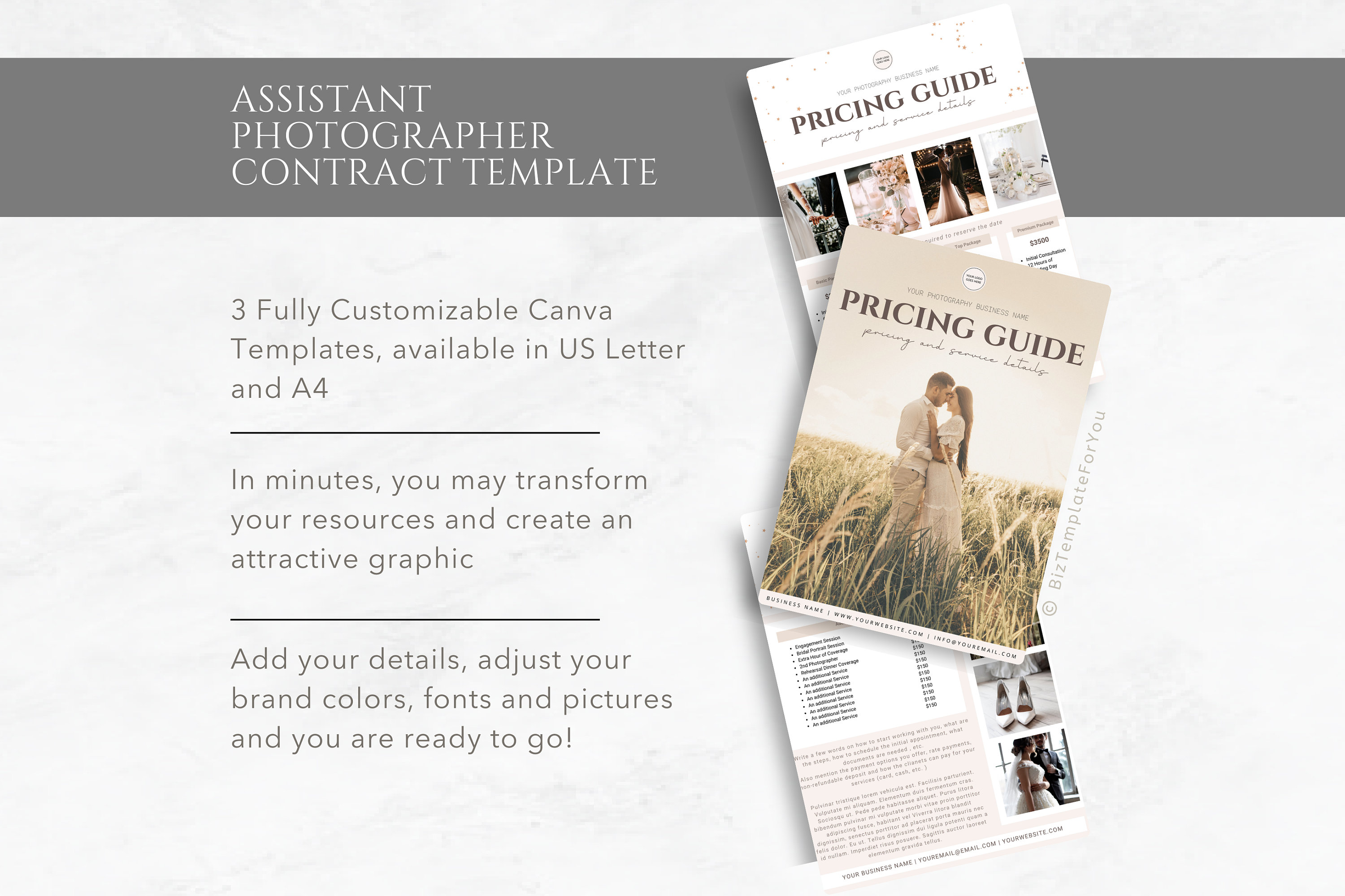 Editable Assistant Photographer Contract Template, Photographer ...