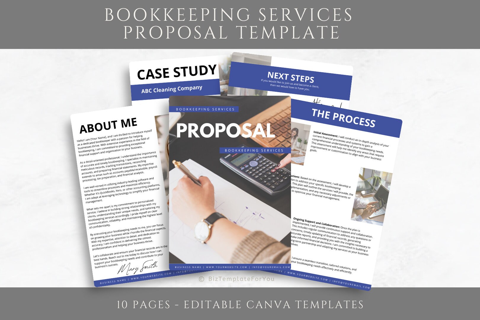 Editable Bookkeeping Services Proposal Template, Freelance Bookkeeper ...
