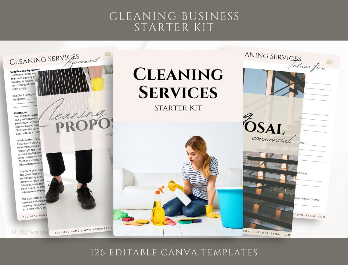 Editable Cleaning Business Starter Kit All Cleaning Business - Etsy