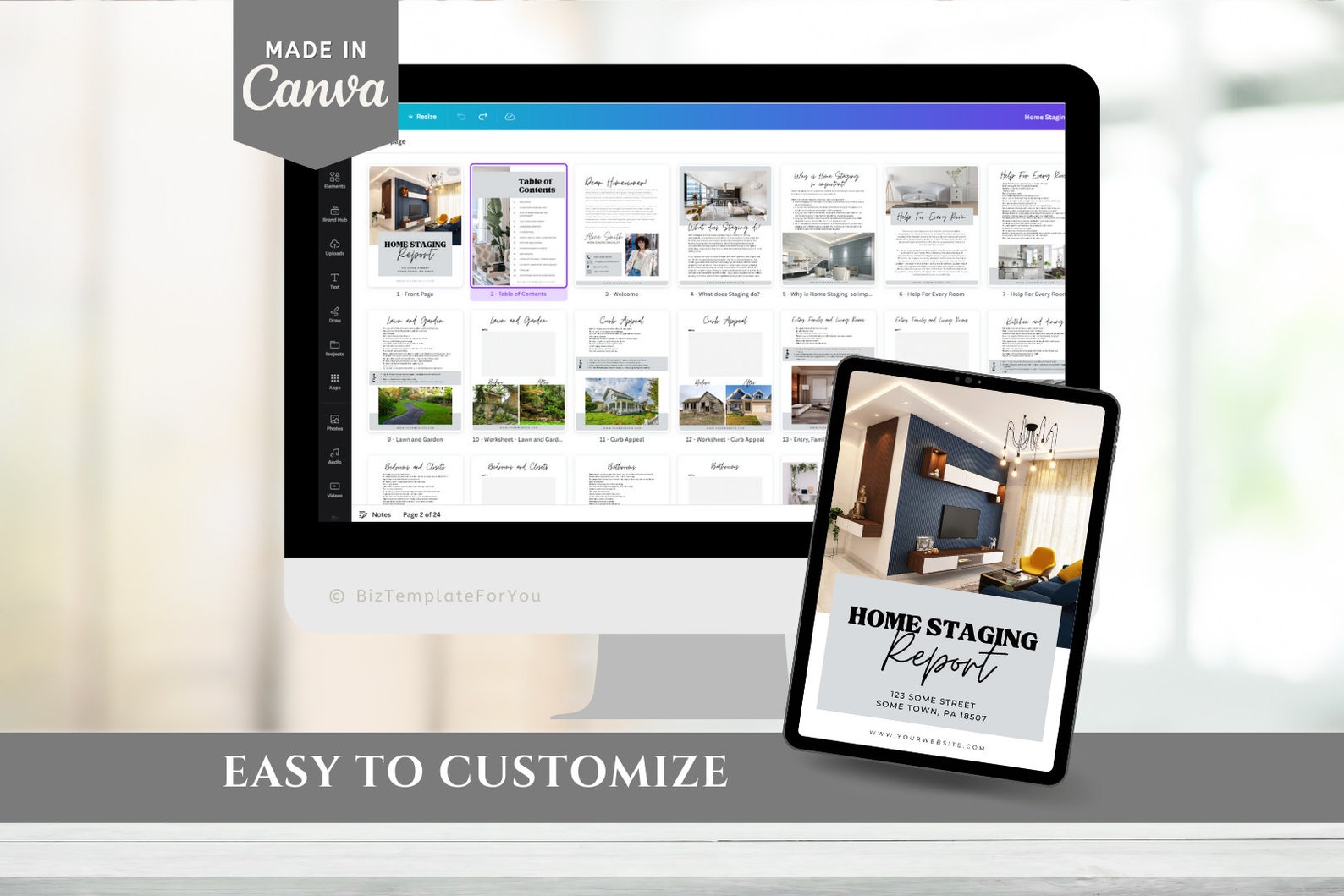 Editable Home Staging Report Template, Property Staging Checklist, Real ...