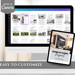 Editable Home Staging Report Template, Property Staging Checklist, Real ...