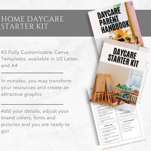 Daycare Starter Kit, Editable Daycare Forms Templates, Starter Kit for ...