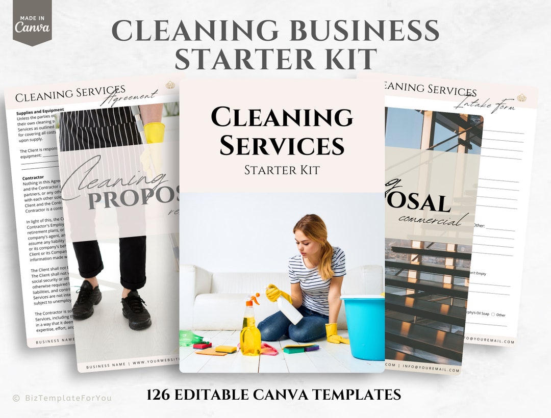 Editable Cleaning Business Starter Kit All Cleaning Business - Etsy
