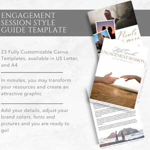 Editable Engagement Session Style Guide Template, Pre-written Couple ...