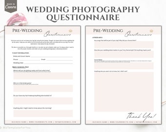 Wedding Client Intake Form Template - Etsy UK