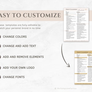 Residential Deep Cleaning Checklist Editable House Cleaning - Etsy
