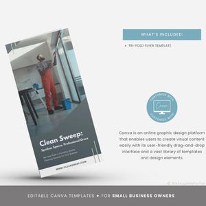 Commercial Cleaning Service Brochure Template, Cleaning Business ...