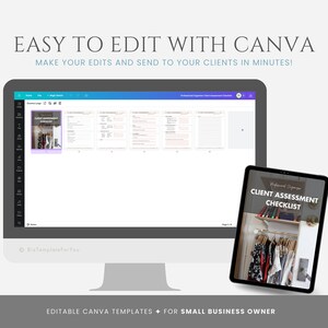 Editable Professional Organizer Client Assessment Checklist Template ...