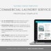 Editable Commercial Laundry Service Proposal Template, Pick and ...