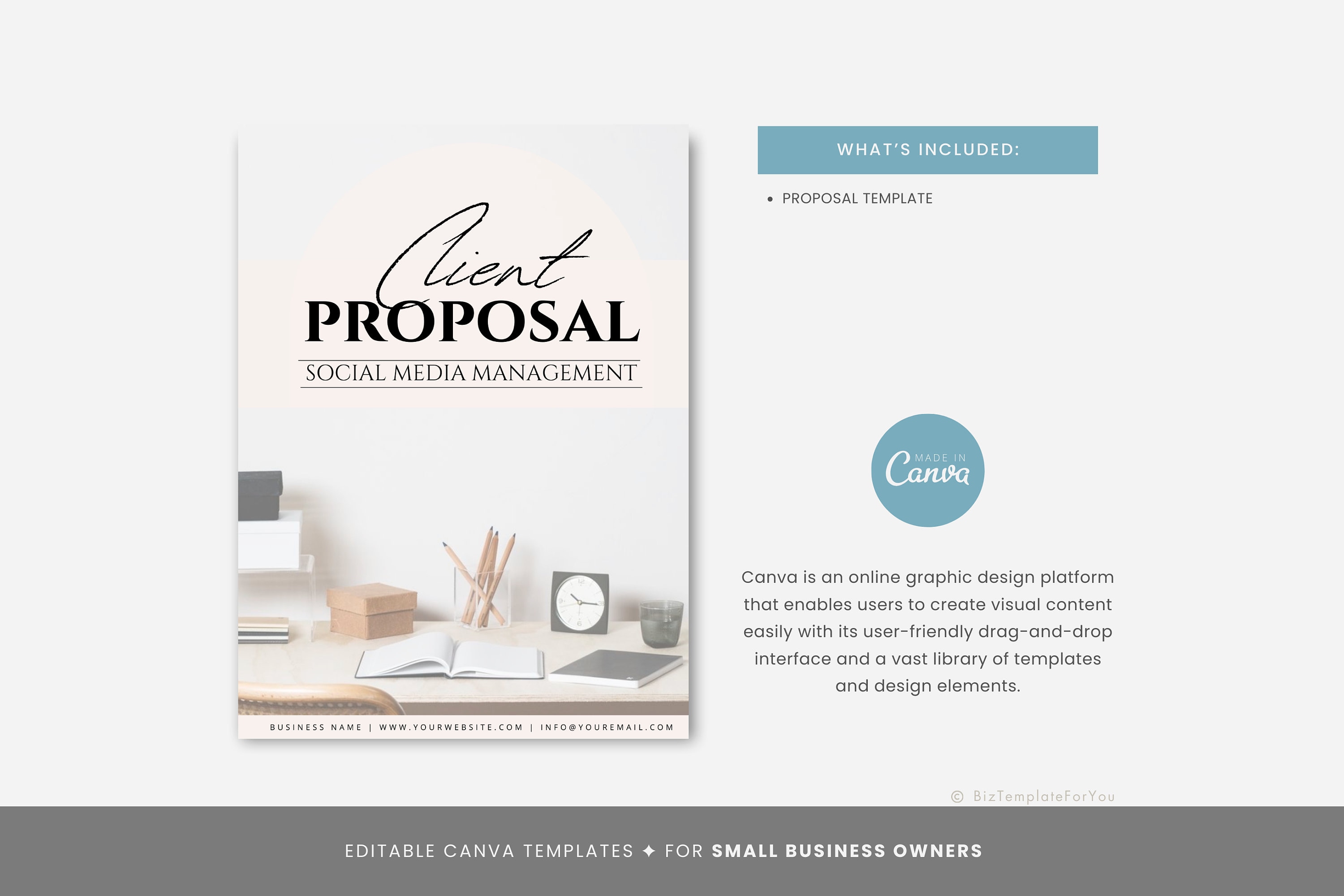 Editable Social Media Manager Proposal Template, Freelance Social Media ...