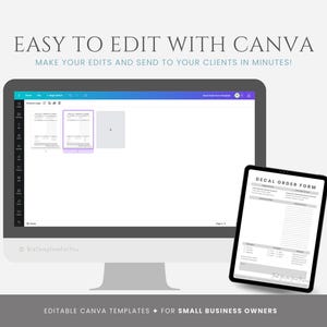 Editable Decal Order Form Template, Printable Decal Order Form Template ...