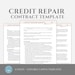 Editable Credit Repair Services Agreement Template, Freelance Credit ...