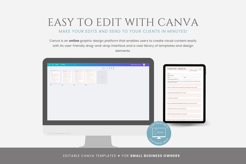 Editable Graphic Design Client Intake Form, Onboarding Questionnaire ...