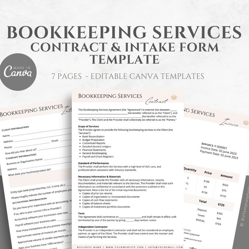 Church Bookkeeping Template - Etsy