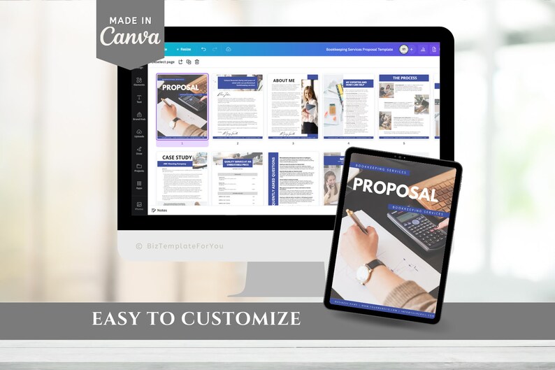Editable Bookkeeping Services Proposal Template, Freelance Bookkeeper ...