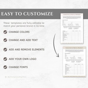Editable Rental Property Move In/out Checklist, Professionally Designed ...