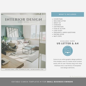 Editable Interior Design Proposal Template, Interior Designer Proposal ...