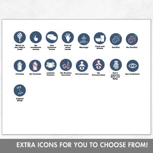 Visual Birth Plan, Fully Editable Canva Template for Doulas, Midwives ...
