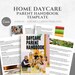 Editable Daycare Parent Handbook Template, Parent Handbook for Home ...