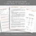 Editable Logo Designer Contract Template, Freelance Graphic Design ...