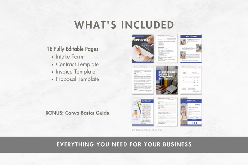 Editable Bookkeeping Services Template Bundle, Freelance Bookkeeper ...
