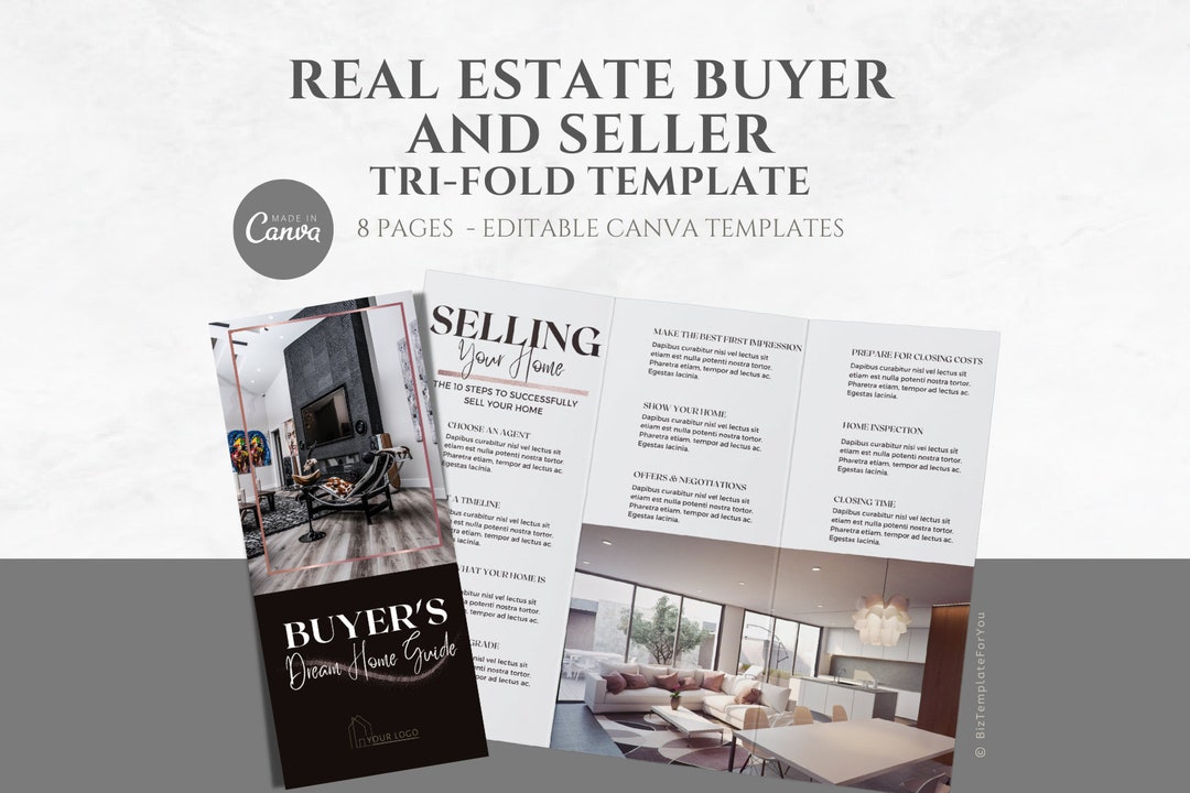 Real Estate Home Buyer and Seller Guide Brochure, Realtor Flyer ...