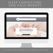 Sleep Consultant Website Template, Customizable Wix Website for ...