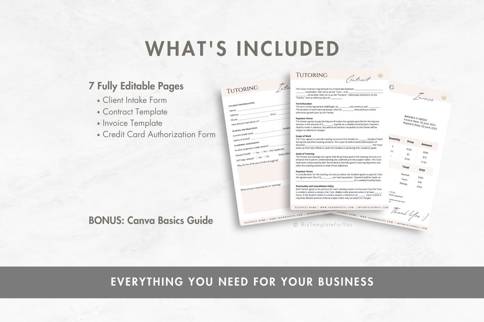 Editable Tutoring Contract Template, Tutoring Service Agreement ...