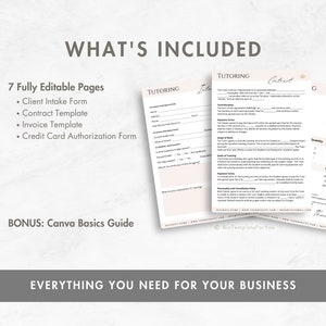 Editable Tutoring Contract Template, Tutoring Service Agreement ...