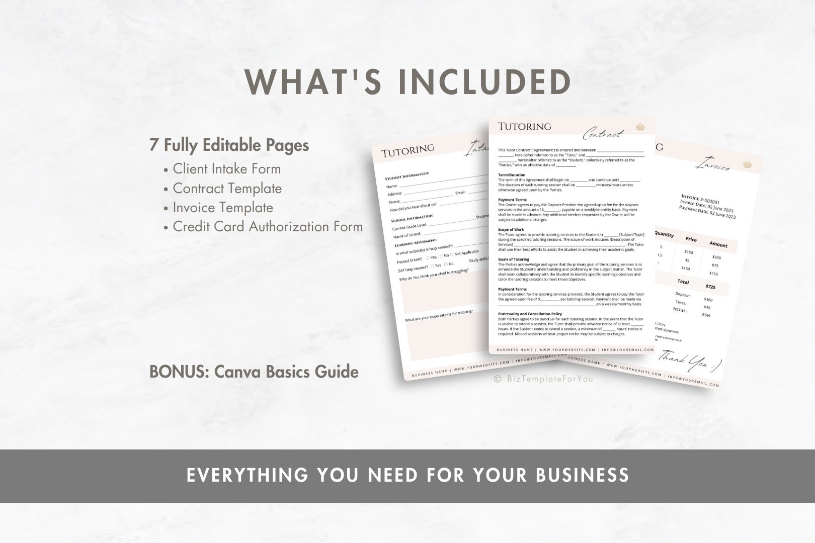 Editable Tutoring Contract Template, Tutoring Service Agreement ...