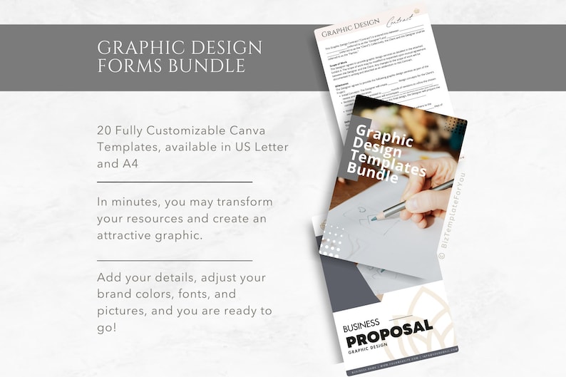 Editable Graphic Design Forms Templates Bundle, Graphic Design Service ...
