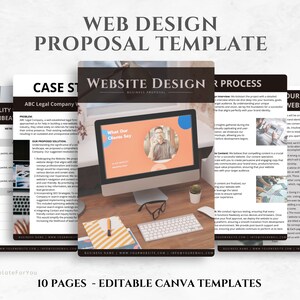 Editable Web Design Proposal Template Freelance Website - Etsy