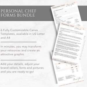 Editable Personal Chef Contract Template, Private Chef Contract ...