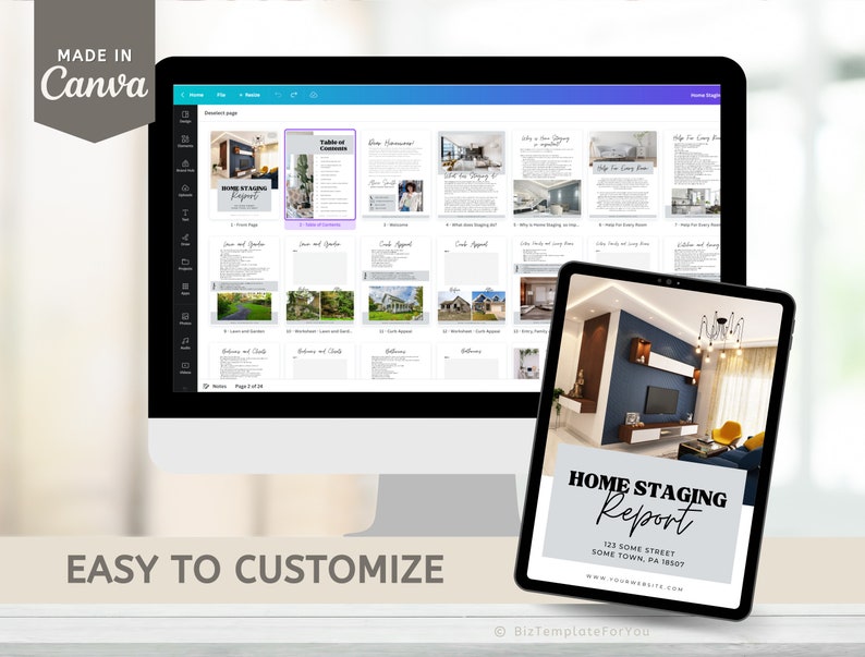Editable Home Staging Report Template Property Staging - Etsy