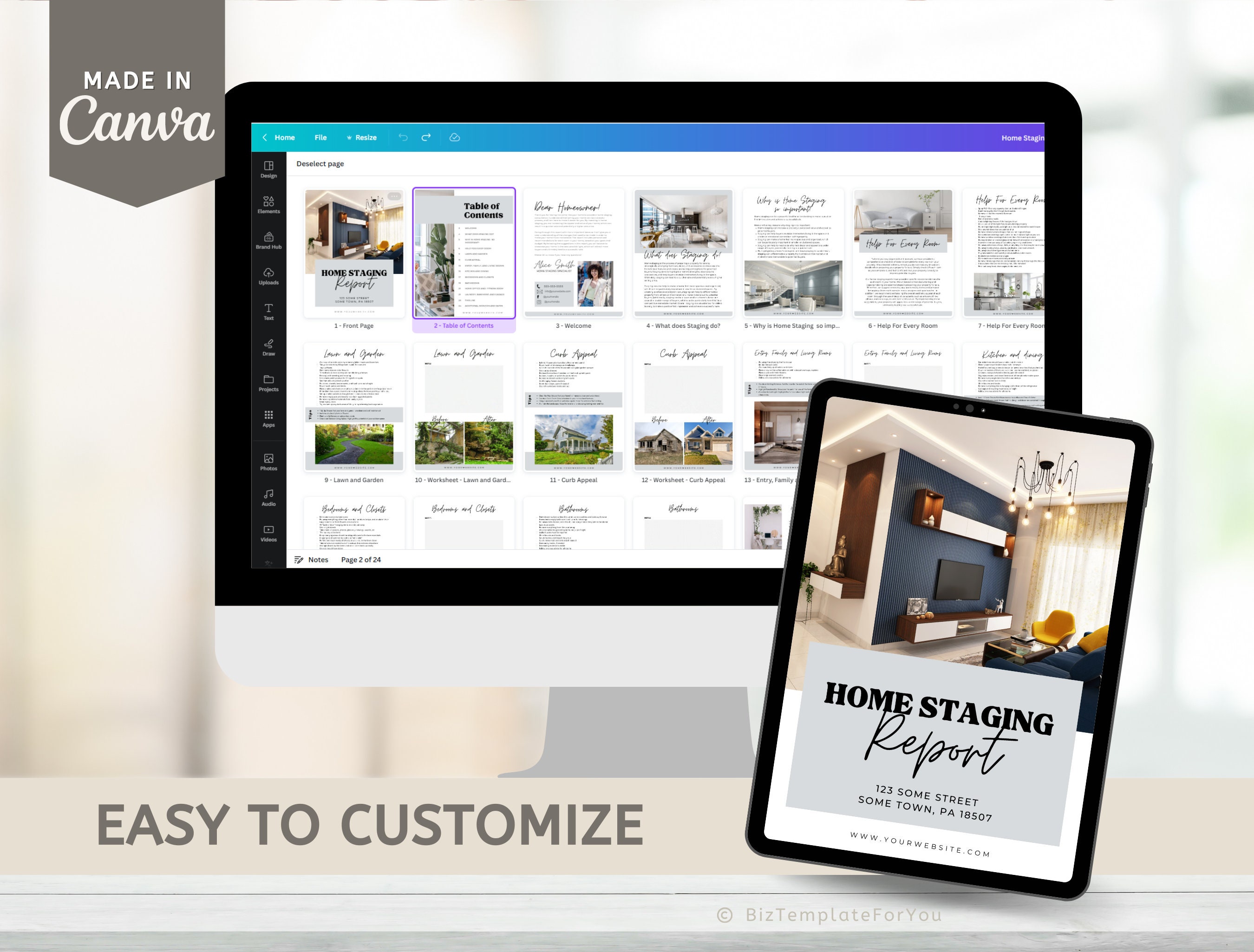 Editable Home Staging Report Template Property Staging - Etsy Canada