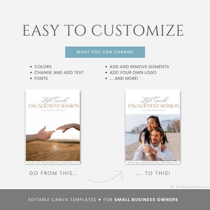 Editable Engagement Session Style Guide Photography Template, Pre ...
