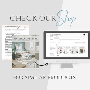 Editable Interior Design Business Templates Bundle, Interior Designer ...