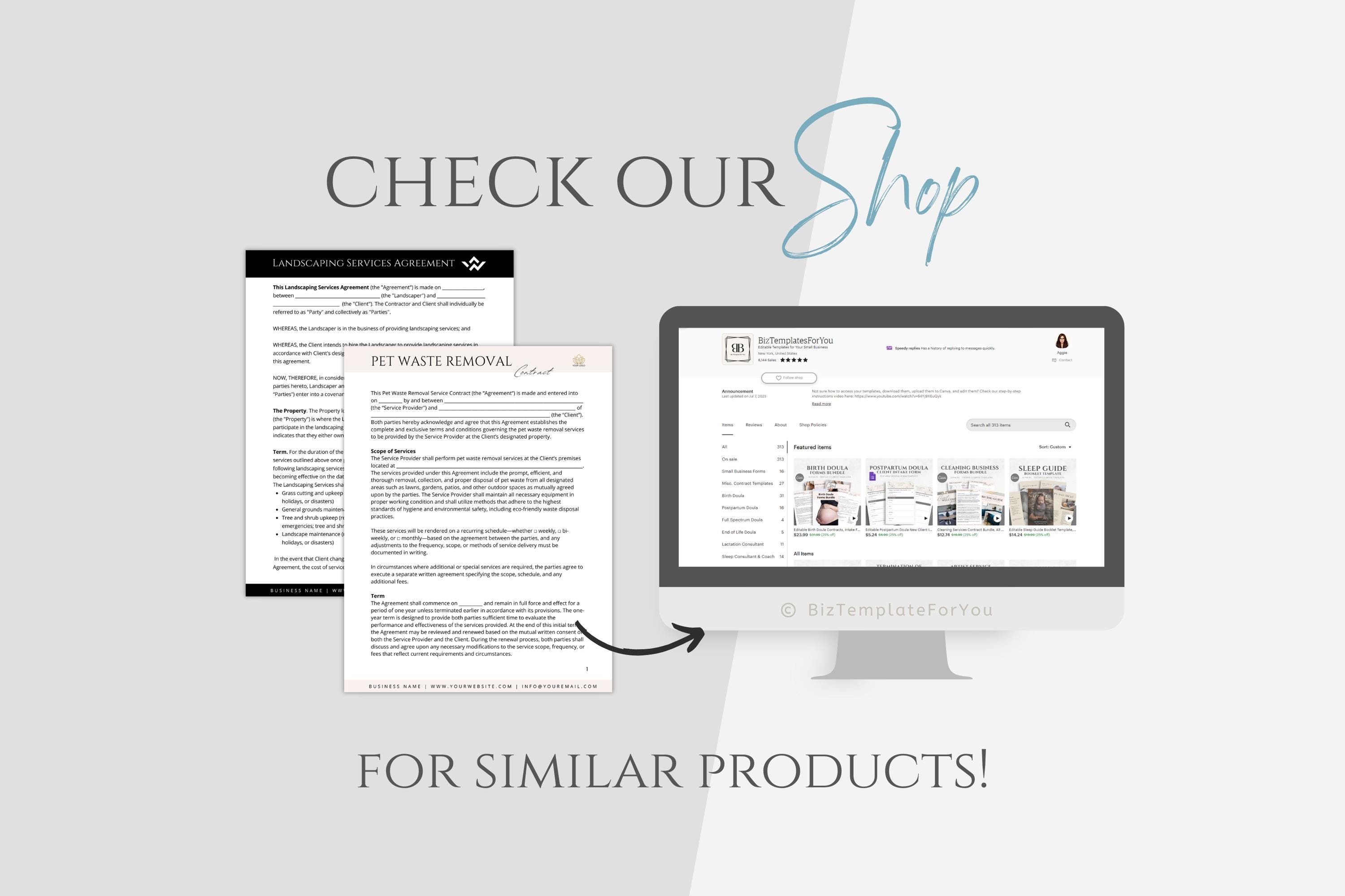 Editable Pet Waste Client Intake Form, Poop Scooper Onboarding ...