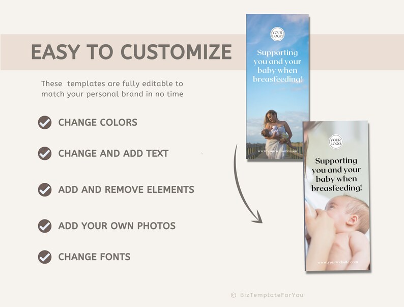 Editable Lactation Consultant Brochure Template Breastfeeding - Etsy
