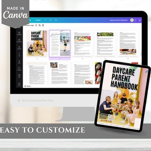 Editable Daycare Parent Handbook Template, Parent Handbook for Home ...