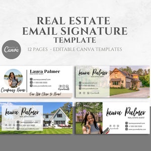 12 Real Estate Email Signature Template Realtor Signature - Etsy